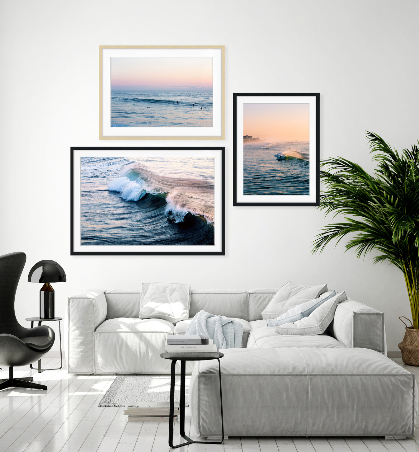 Indigo Ocean Wave Photograph – Wright + Roam